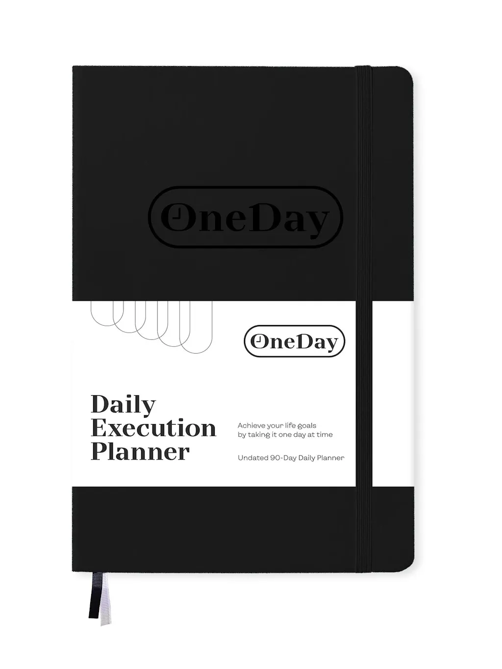 Daily Execution Planner - Black | Undated 90-Day Goal Planner – One Day