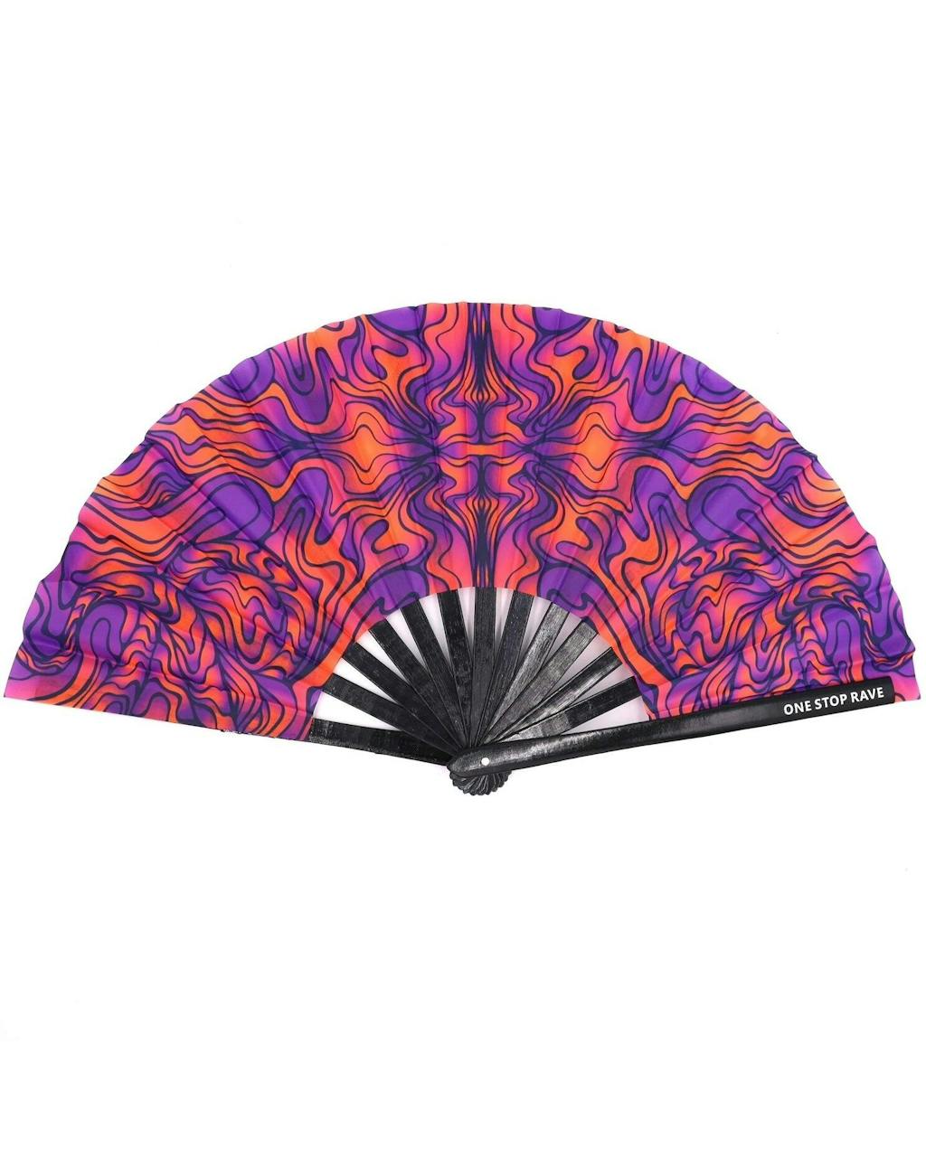 Kaleidoscope Hand Fan | Festival Hand Fan - Rave Hand Fan