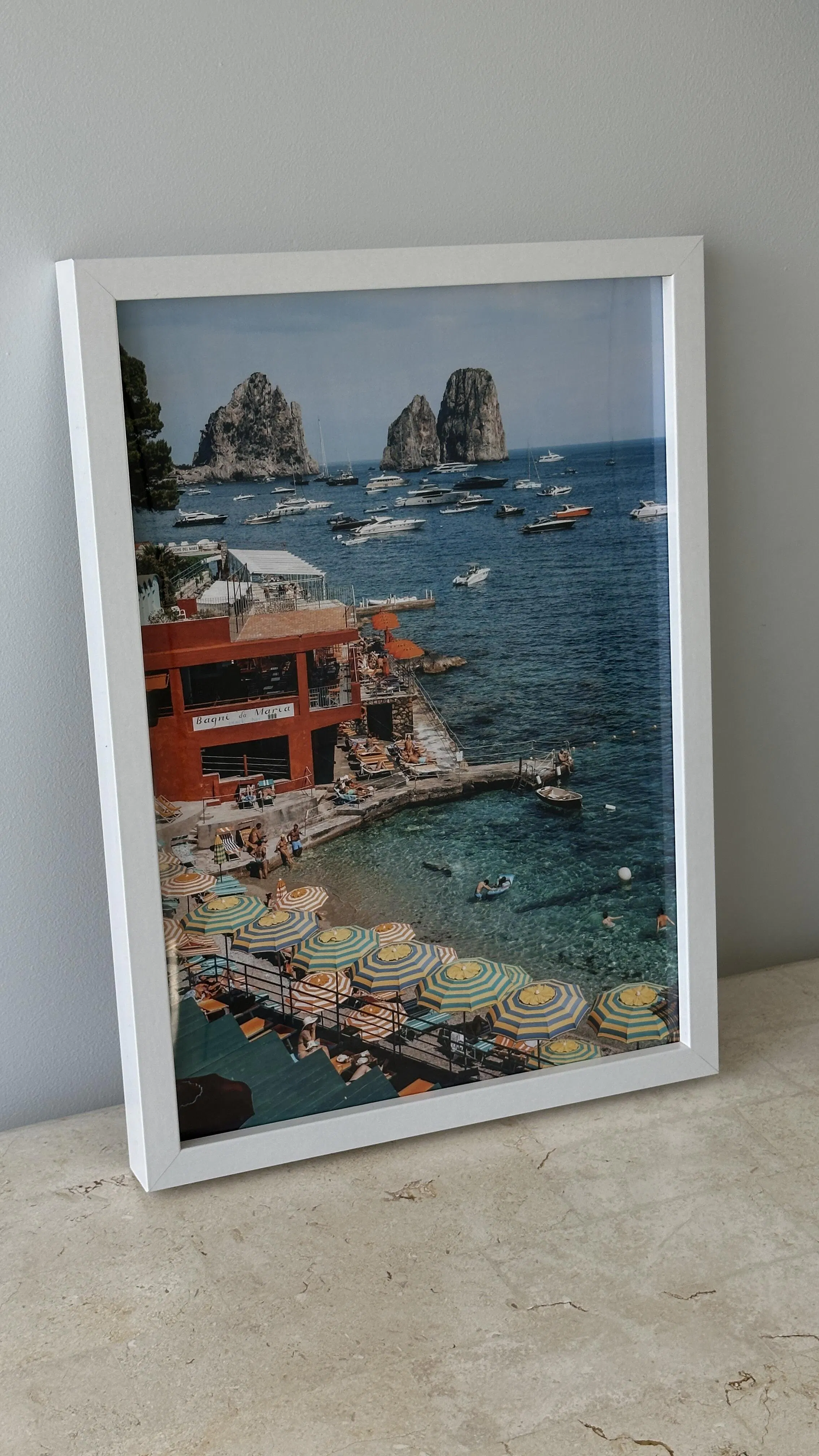Bagni Internazionali Capri, Italy: Beach Wall Art Print – One World ...