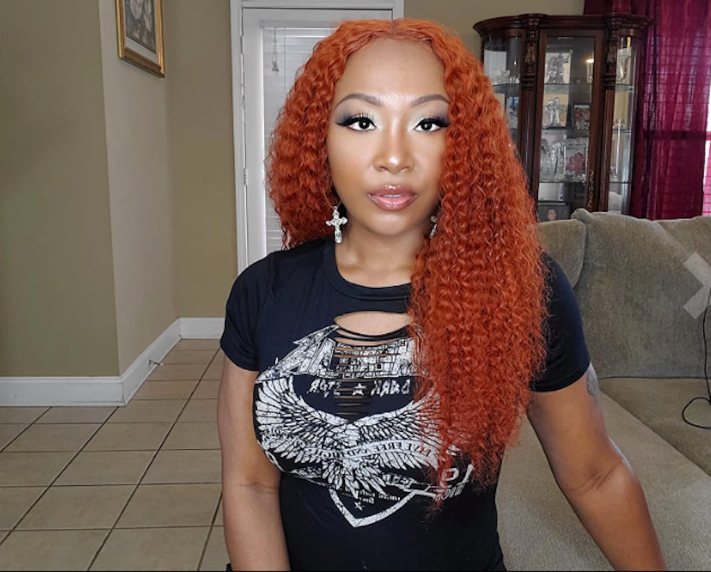 Human Hair Ginger Lace Front Wig Curly Hair Middle Part Wig – OneMoreHair