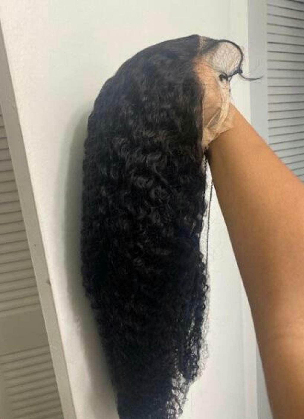 40 Inch HD Thin Lace Deep Wave 13x6 Lace Front Wig Pre Plucked Glueles ...