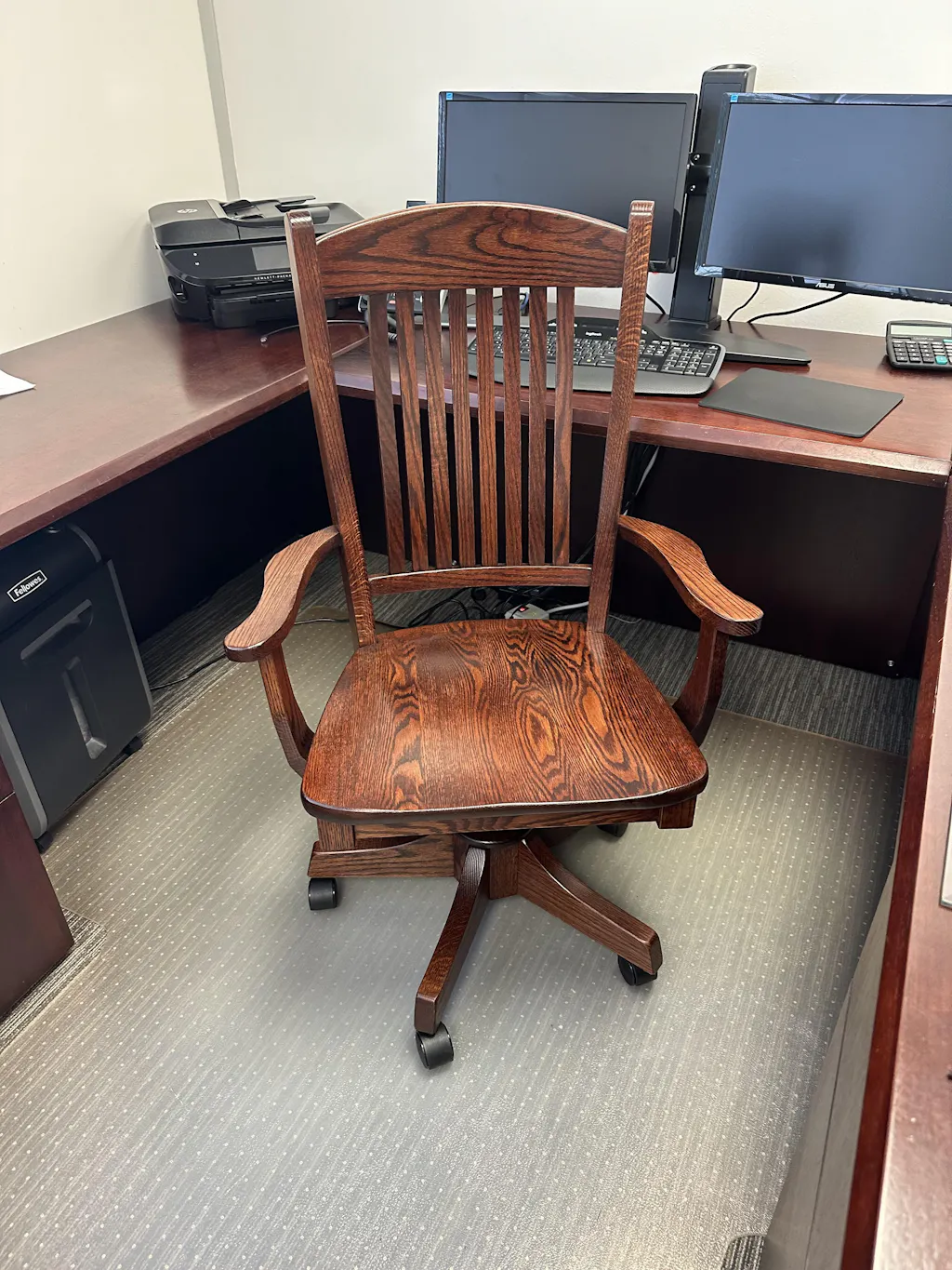 Amish Handcrafted Lyndon Office Chair USA!