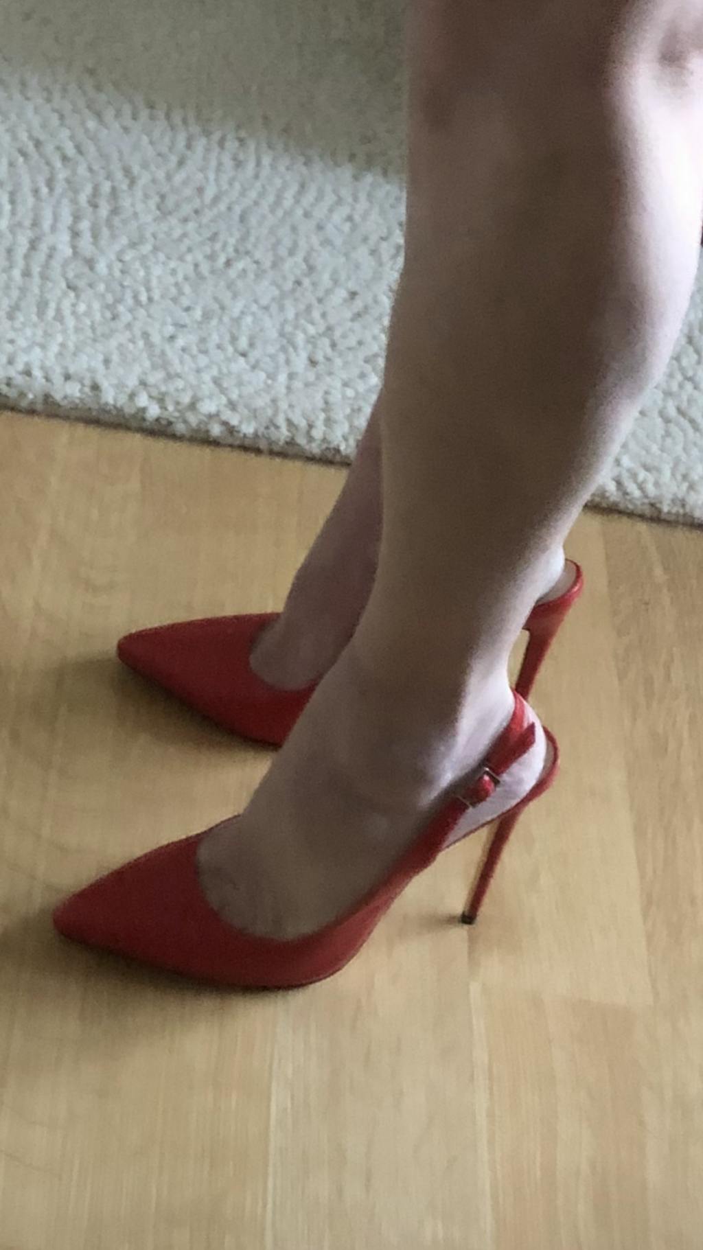 Red Pointed Toe High Heel Sandals Pumps – Onlymaker