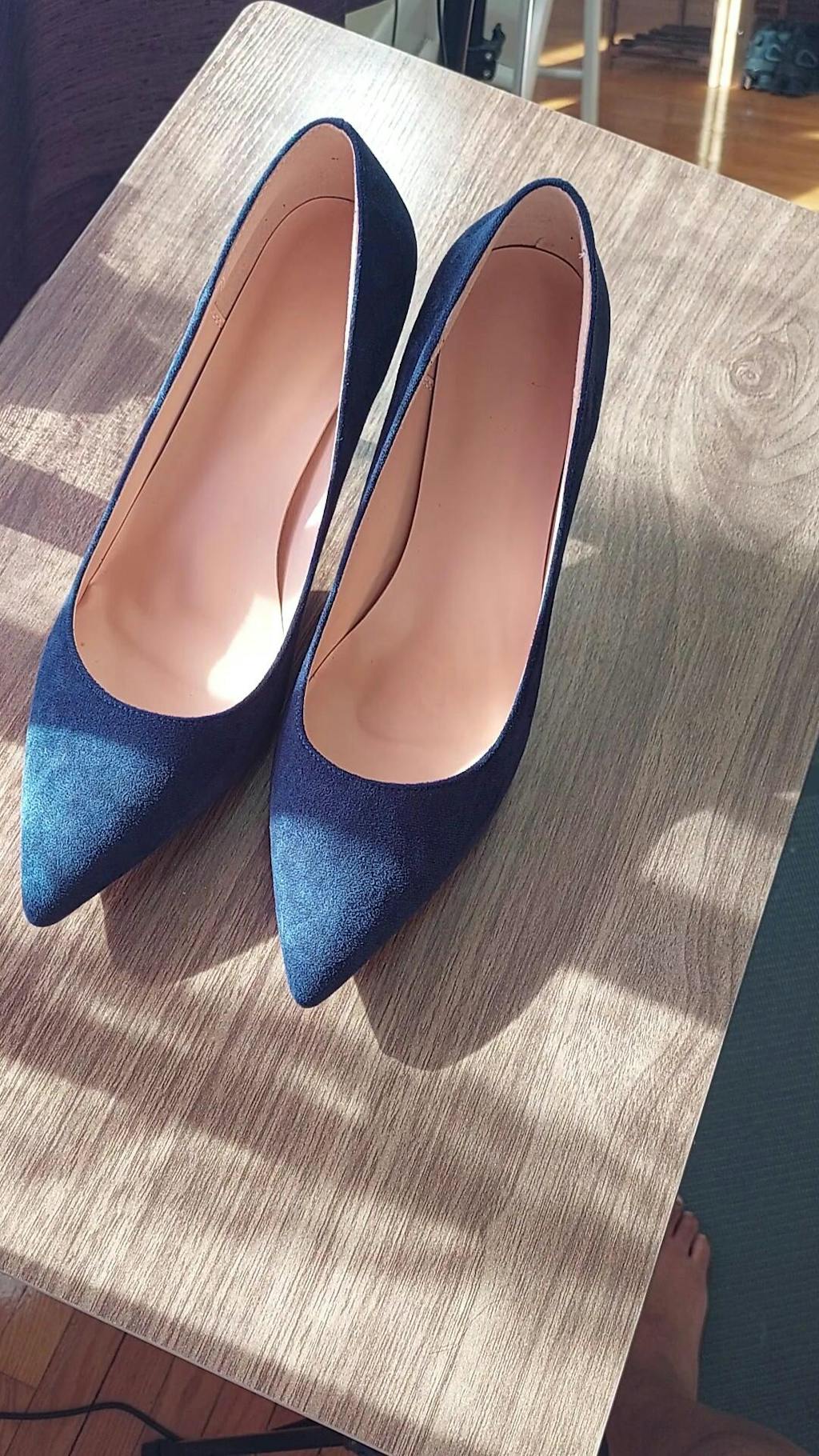 8cm 10cm 12cm Blue Pointed Toe Pumps Classic Stilettos – Onlymaker