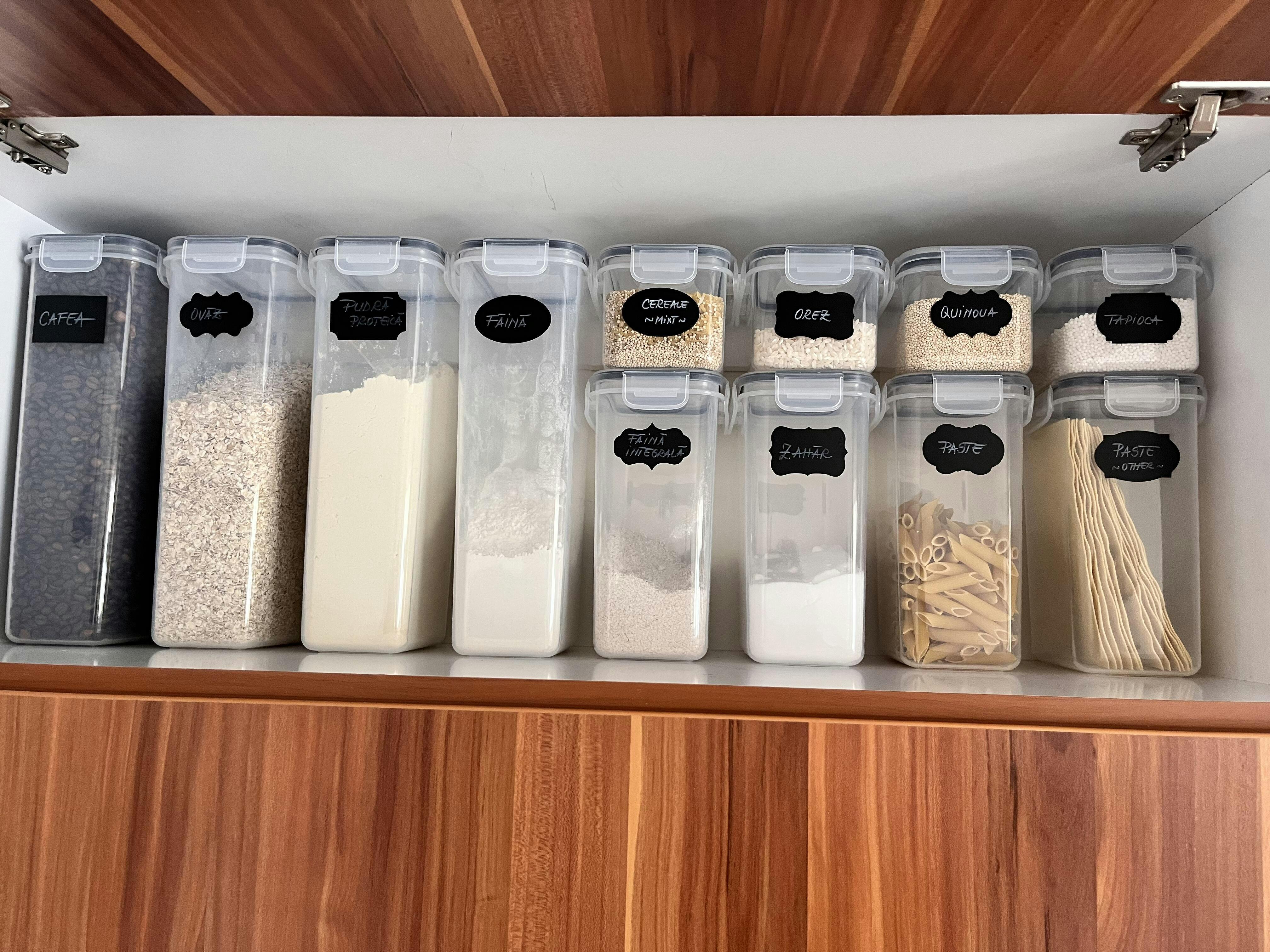 Set 24 recipiente etanșe depozitare alimente