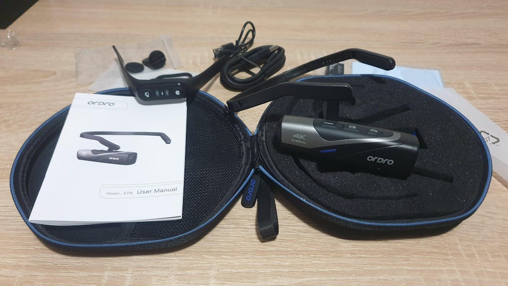 ORDRO EP8 4K Ultra HD 4K 60FPS FPV Head-Mounted Video Camera Free your ...