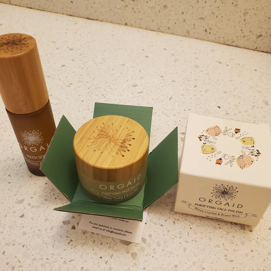 ORGAID Organic Face Polish with Honey Crystal & Brown Rice