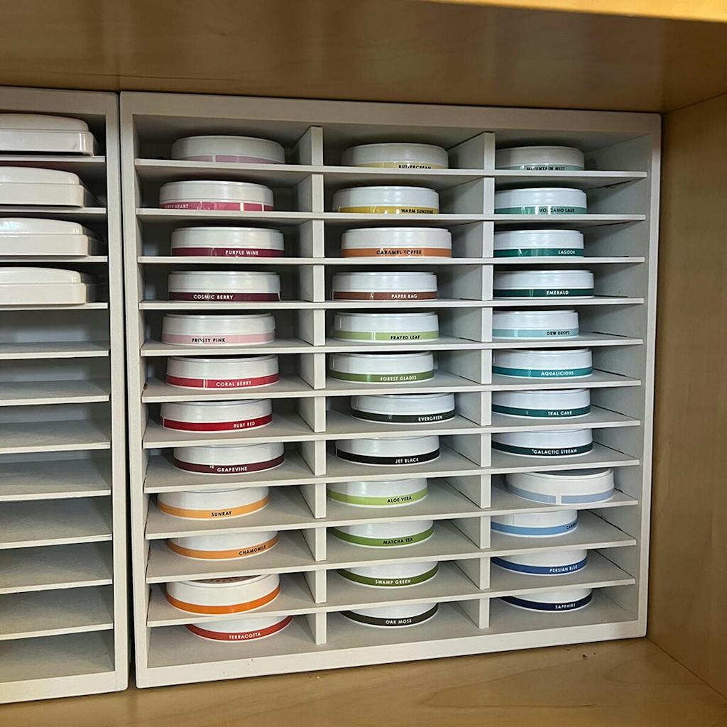 Ink Pad Organizer holds 36 Pads | OrganizeMore
