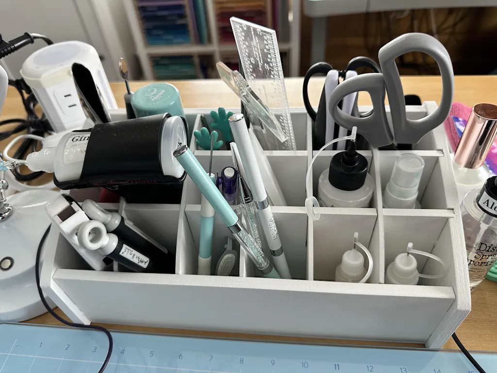 Desktop Organizer for Craft Tools | OrganizeMore
