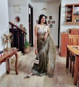 Orgenza || Gajri Color Moh Maya Heavy Gotta Patti Work And Pure Organza ...