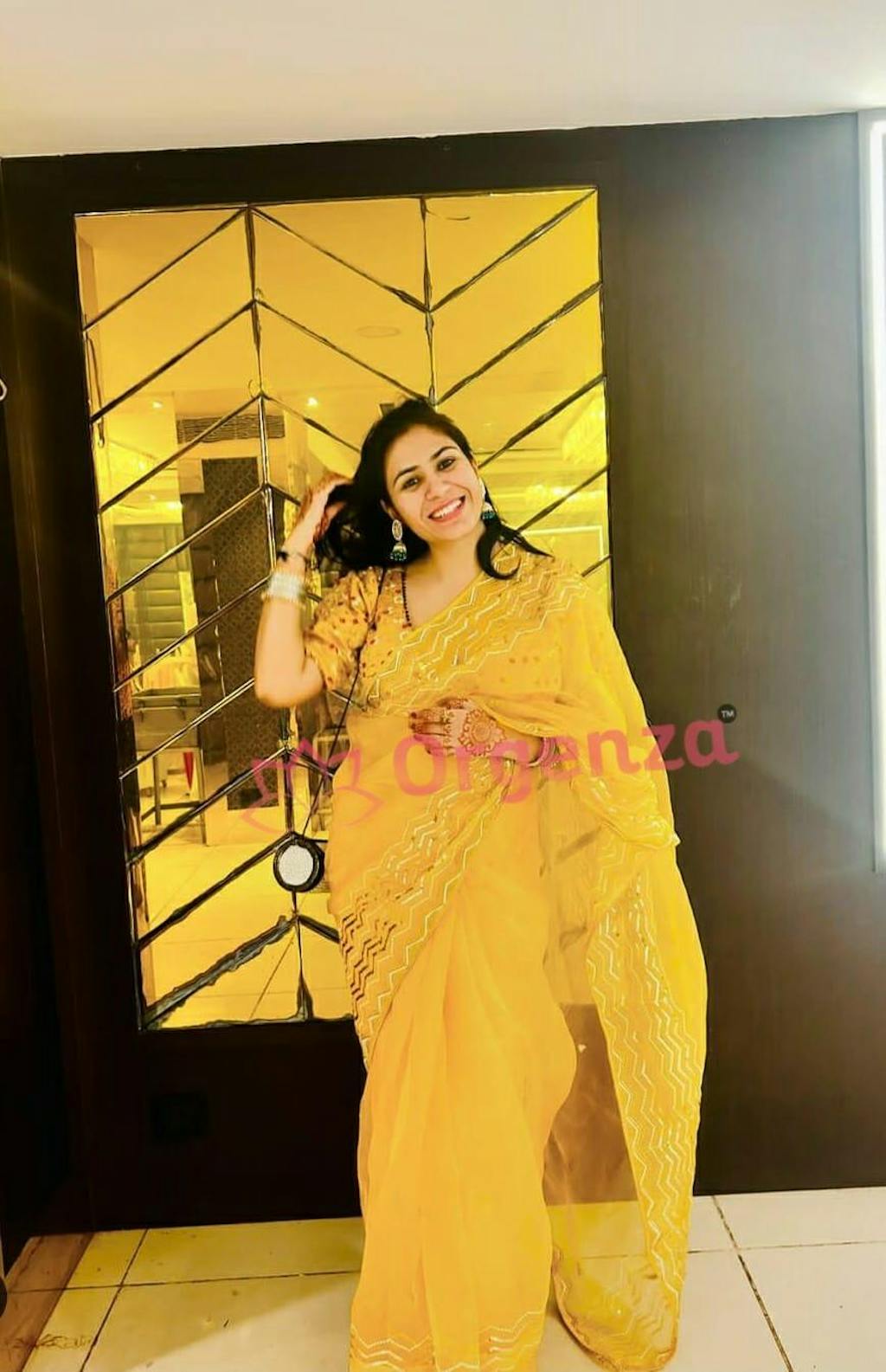 Orgenza || Gajri Color Moh Maya Heavy Gotta Patti Work And Pure Organza ...