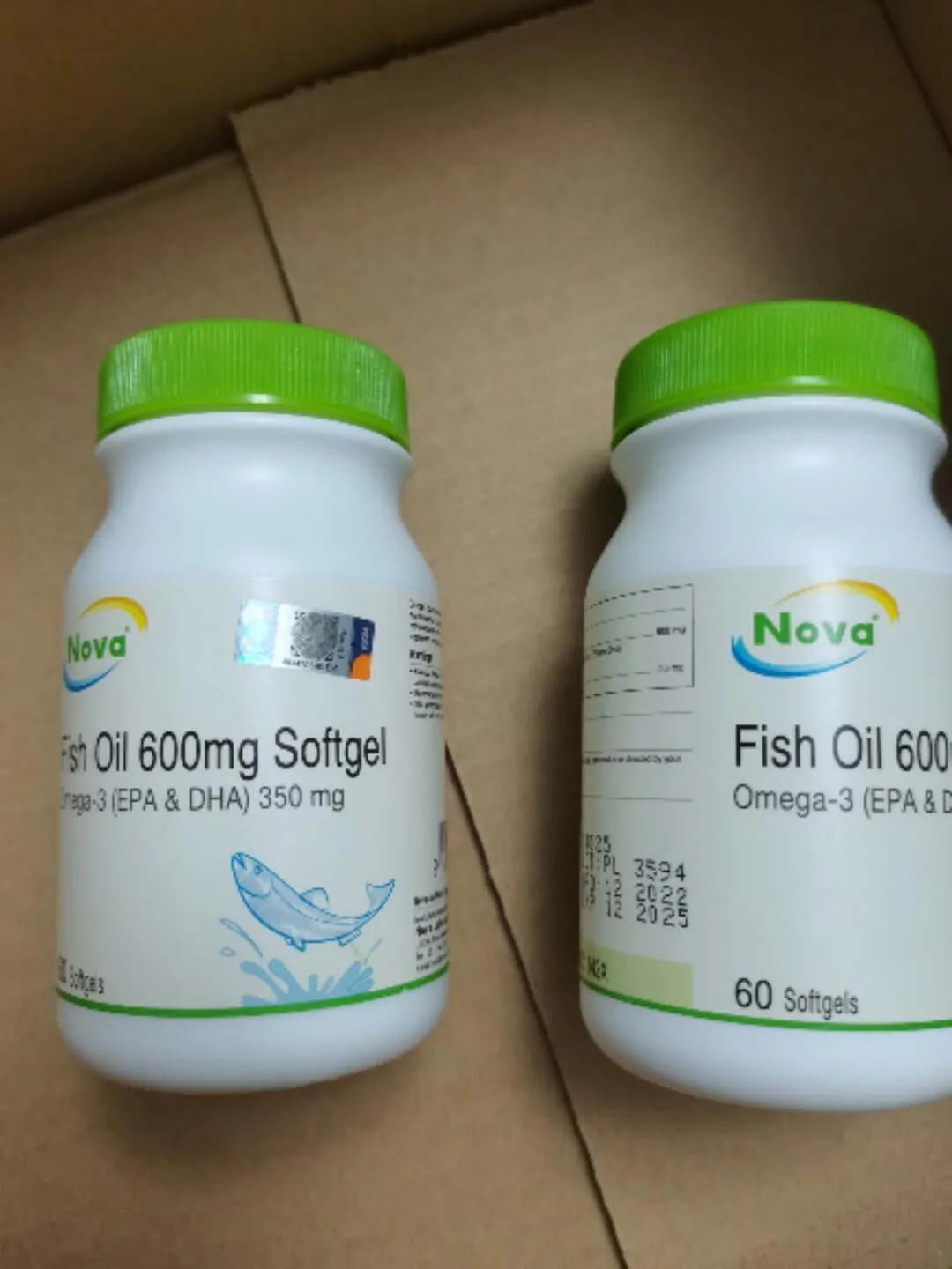 NOVA Fish Oil 600mg Softgels 60s – Orihealth.my