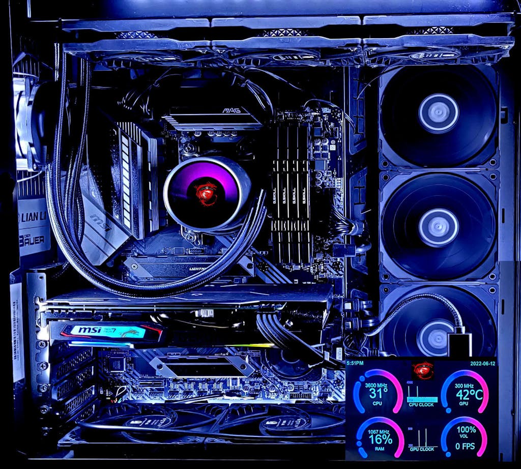 Sensor Panel - Midnight Wave AIDA64 Stat Monitor Skin (800x480 ...