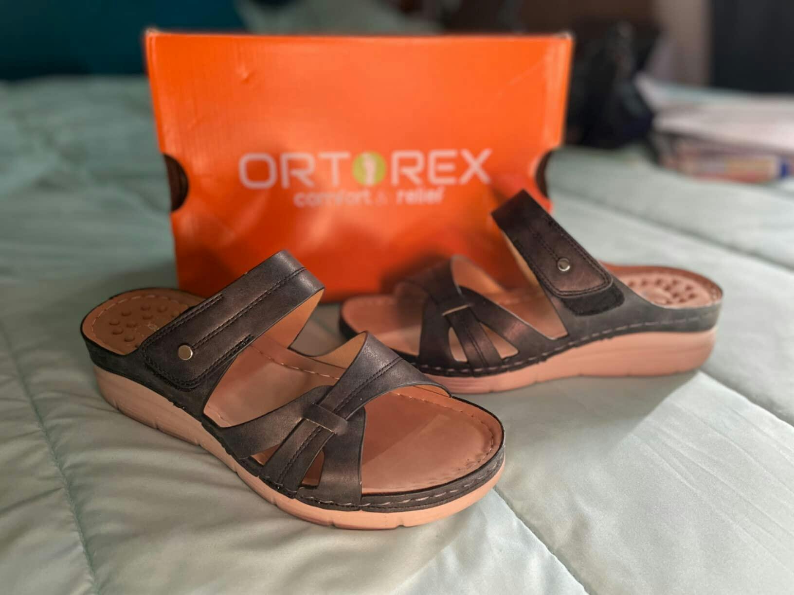 Orthorest Women Orthotic Slides Comfortable Orthopedic Sandals Walking Sandals With Arch