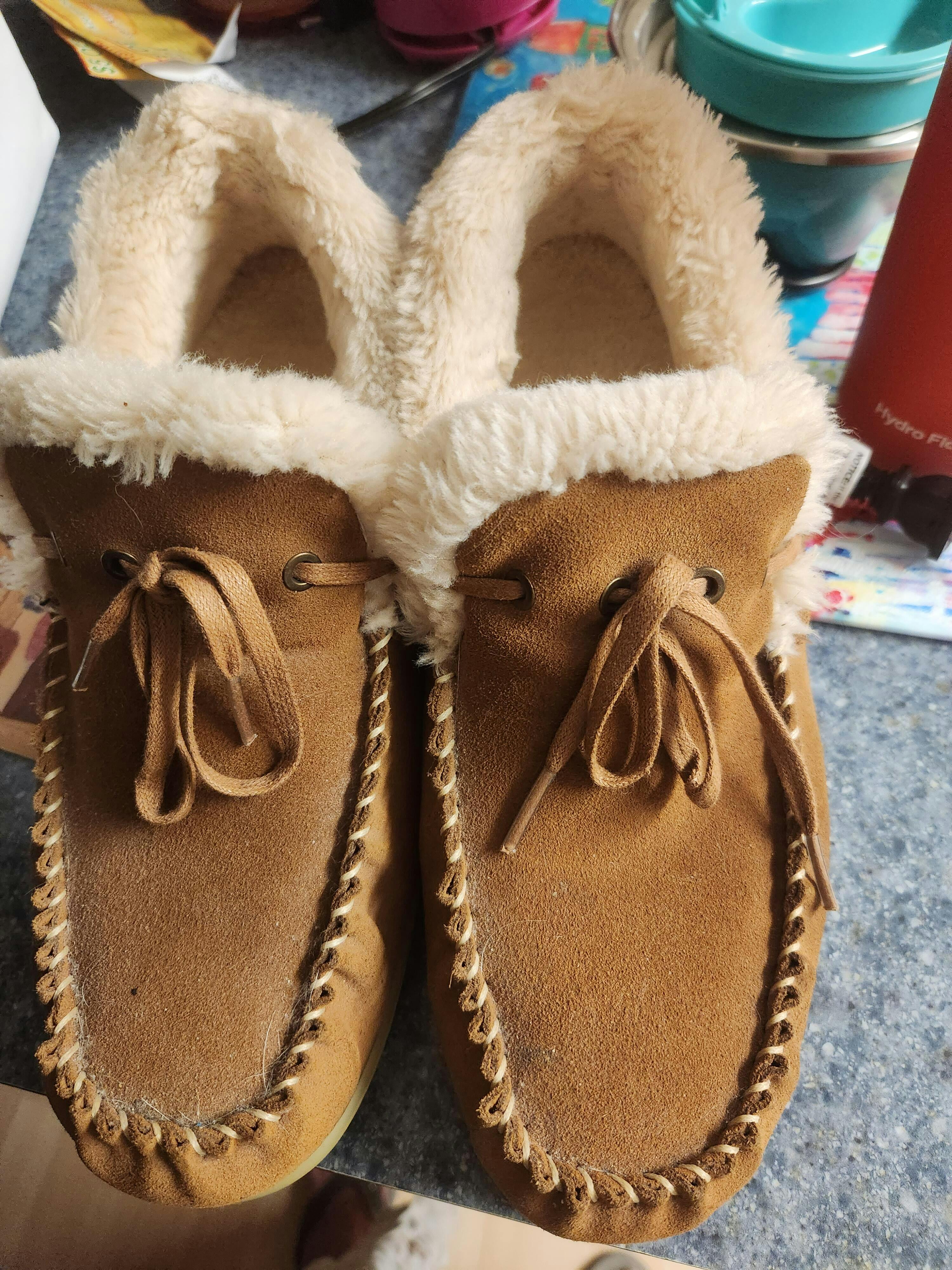 Women's Moccasins Arch Support Slippers | Capri Camel OrthoFeet