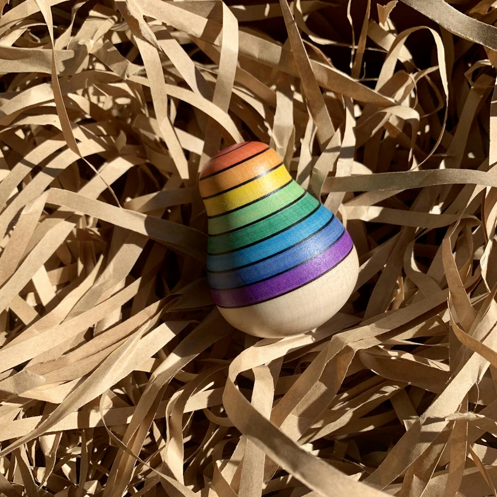 Mader Roly Poly Rainbow Pear from Oskar's Wooden Ark
