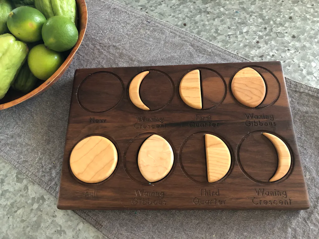 From Jennifer Wooden Moon Phases Puzzle with Words in Australia — Oskar ...