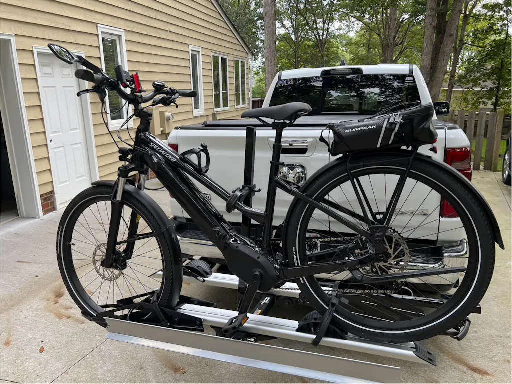 2-Bike Hitch E-bike Rack with Ramp, Fat Tire Electric Bike Carrier, 20 ...