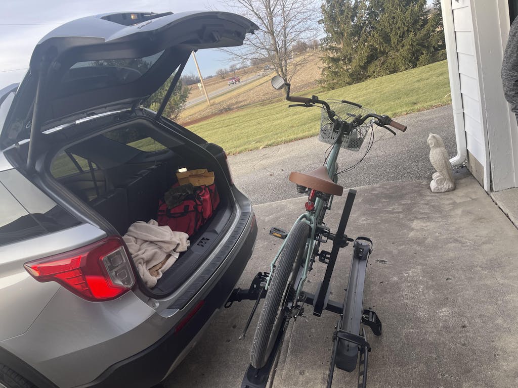 2 E-Bike Hitch Rack, Easy Fold & Tilt, Electric Bike Carrier for Cars ...