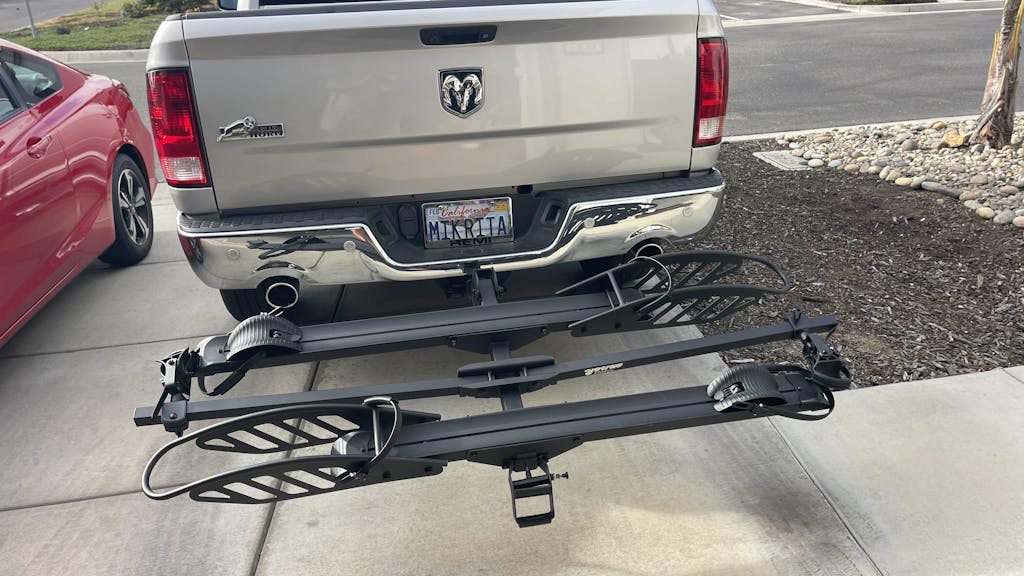 2 E-Bike Hitch Rack, Easy Fold & Tilt, Electric Bike Carrier for Cars ...