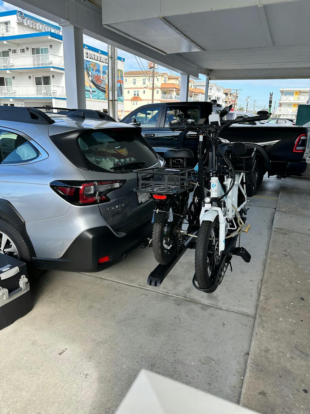 2-Bike Hitch E-Bike Rack with Ramp, Easy Fold and Tilt, Heavy Duty ...