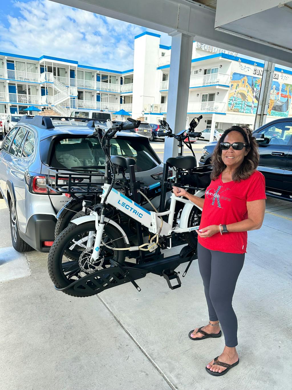 2-Bike Hitch E-Bike Rack, EZ-Fold Electric Bike Carrier, 200 LBS ...