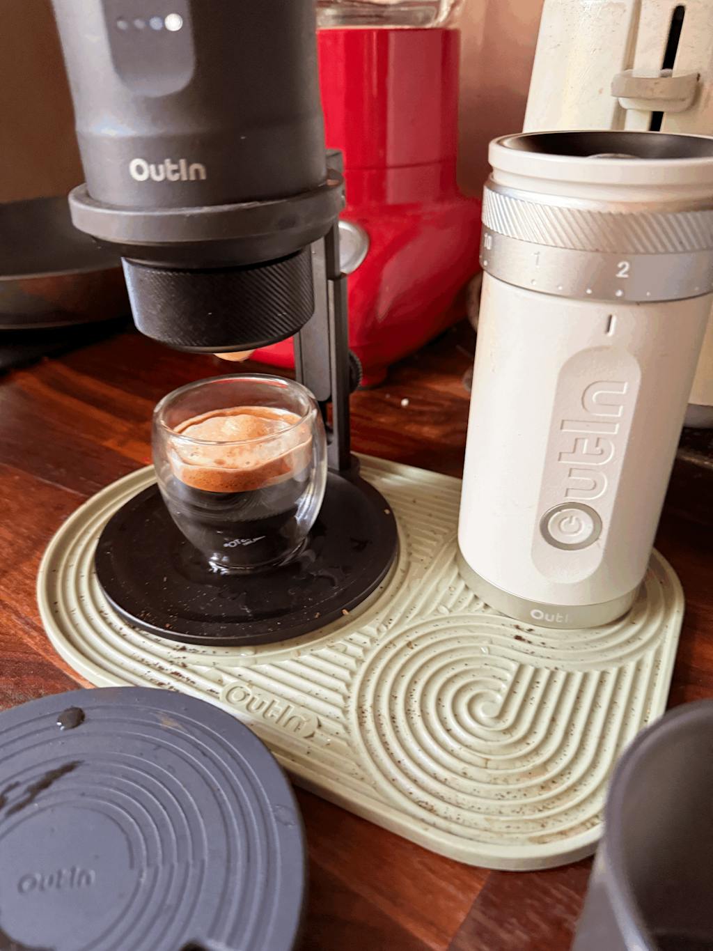 OutIn Fino Electric Coffee Grinder | Portable Espresso Grinder