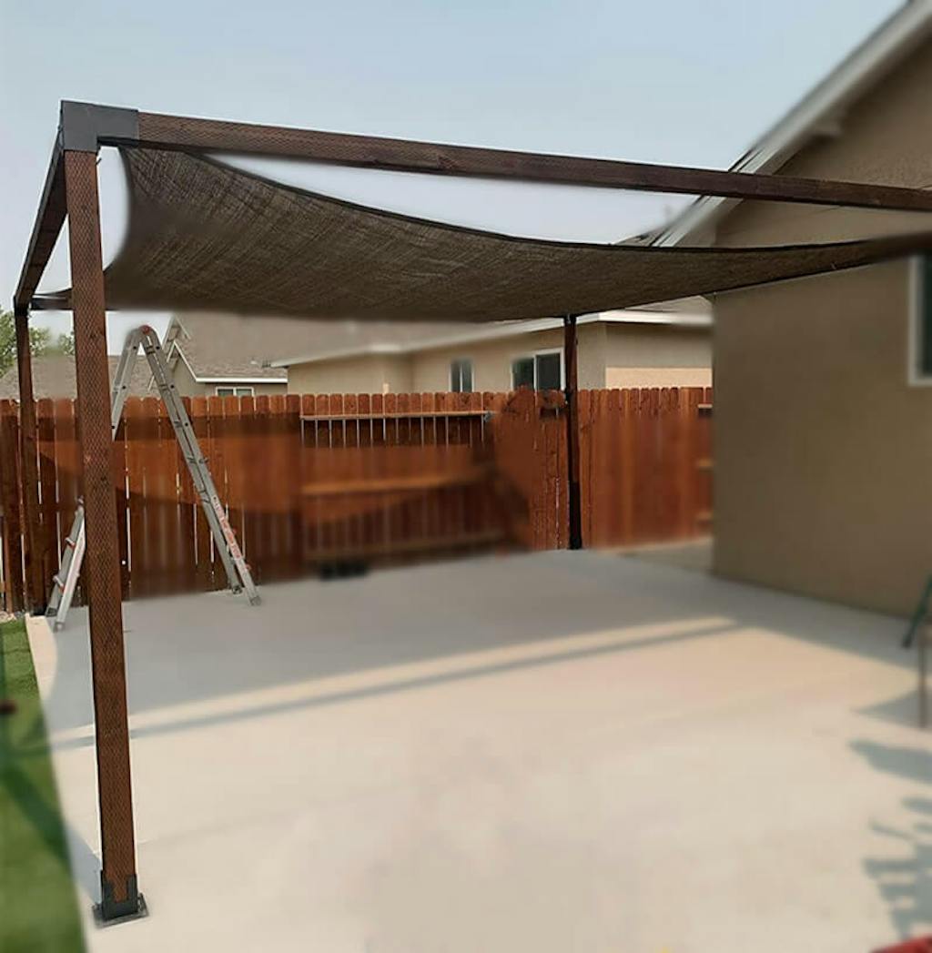Single Pergola Brackets Kit With Rafters | $609 | Outmos Pergola