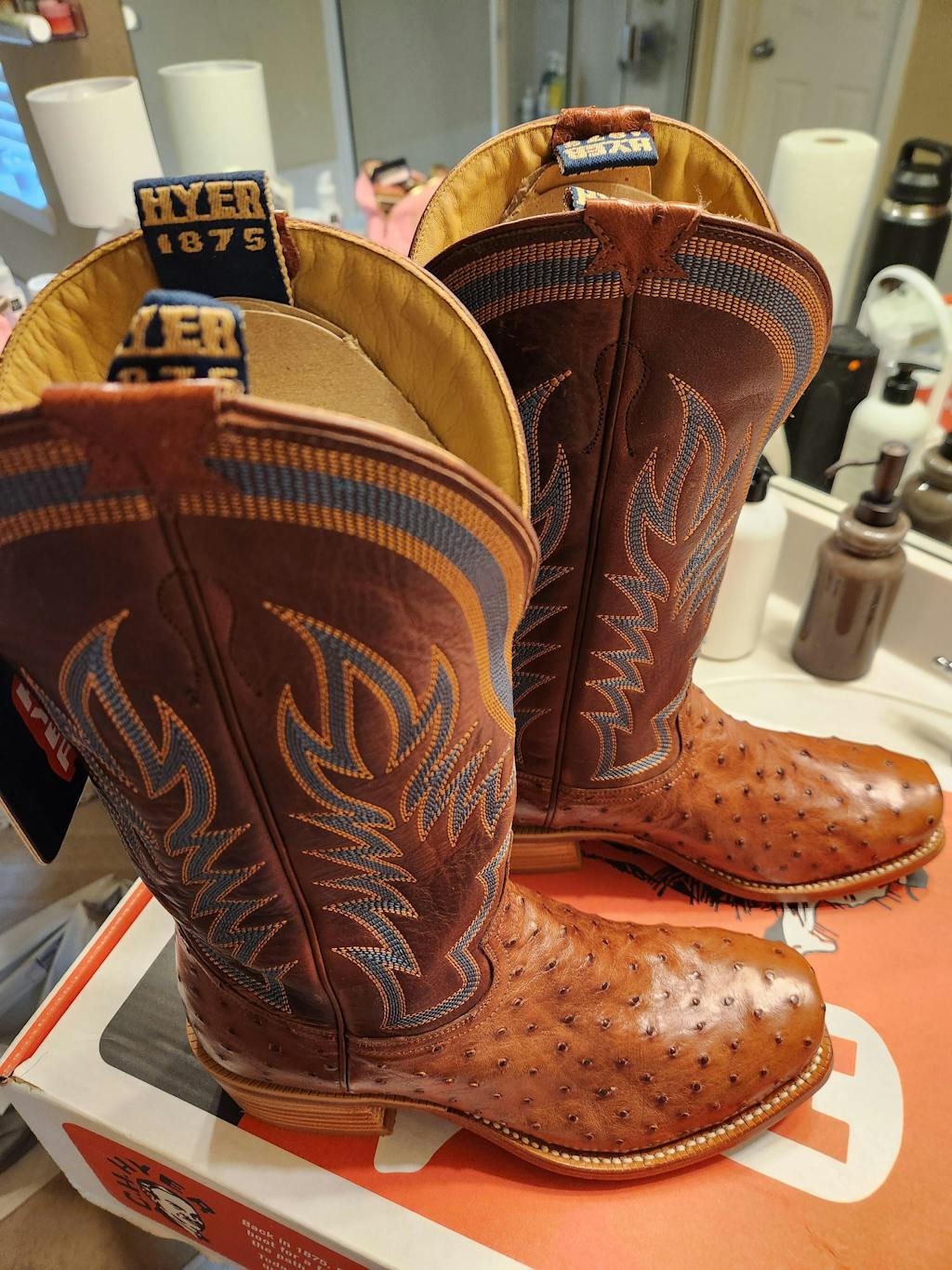 HYER Boot Co. | Culver Full-Quill Waxy Ostrich Boot – Outpost Western Store