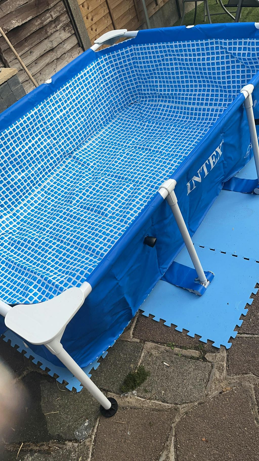 Intex Metal Frame 7ft Swimming Pool (28270NP) - Outside Play