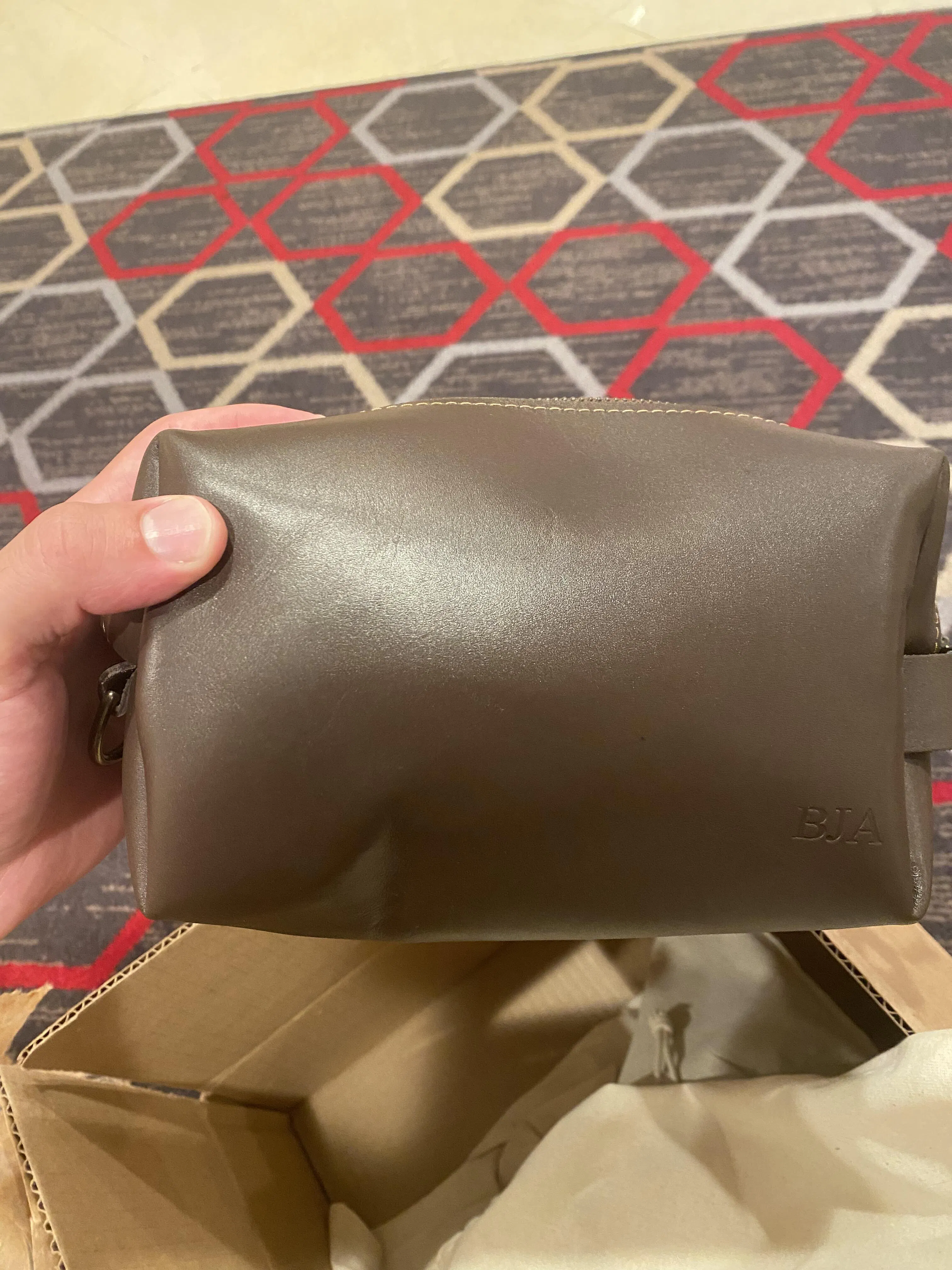Personalized Leather Dopp Kit