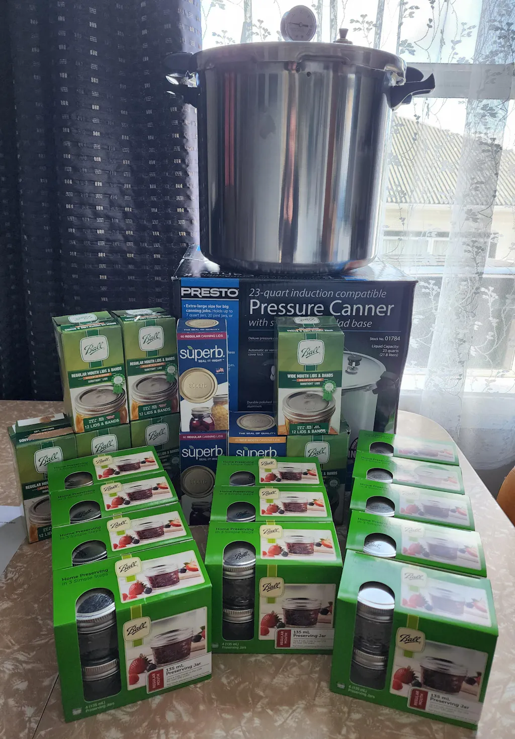 Latest Presto Model 23 Quart / 21 Litre Pressure Canner bundle with Ba