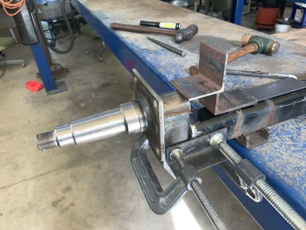 Trailer Axle Drop Spindle, Tapered for 1 3/8" x 1 1/16" bearings, 2900 ...