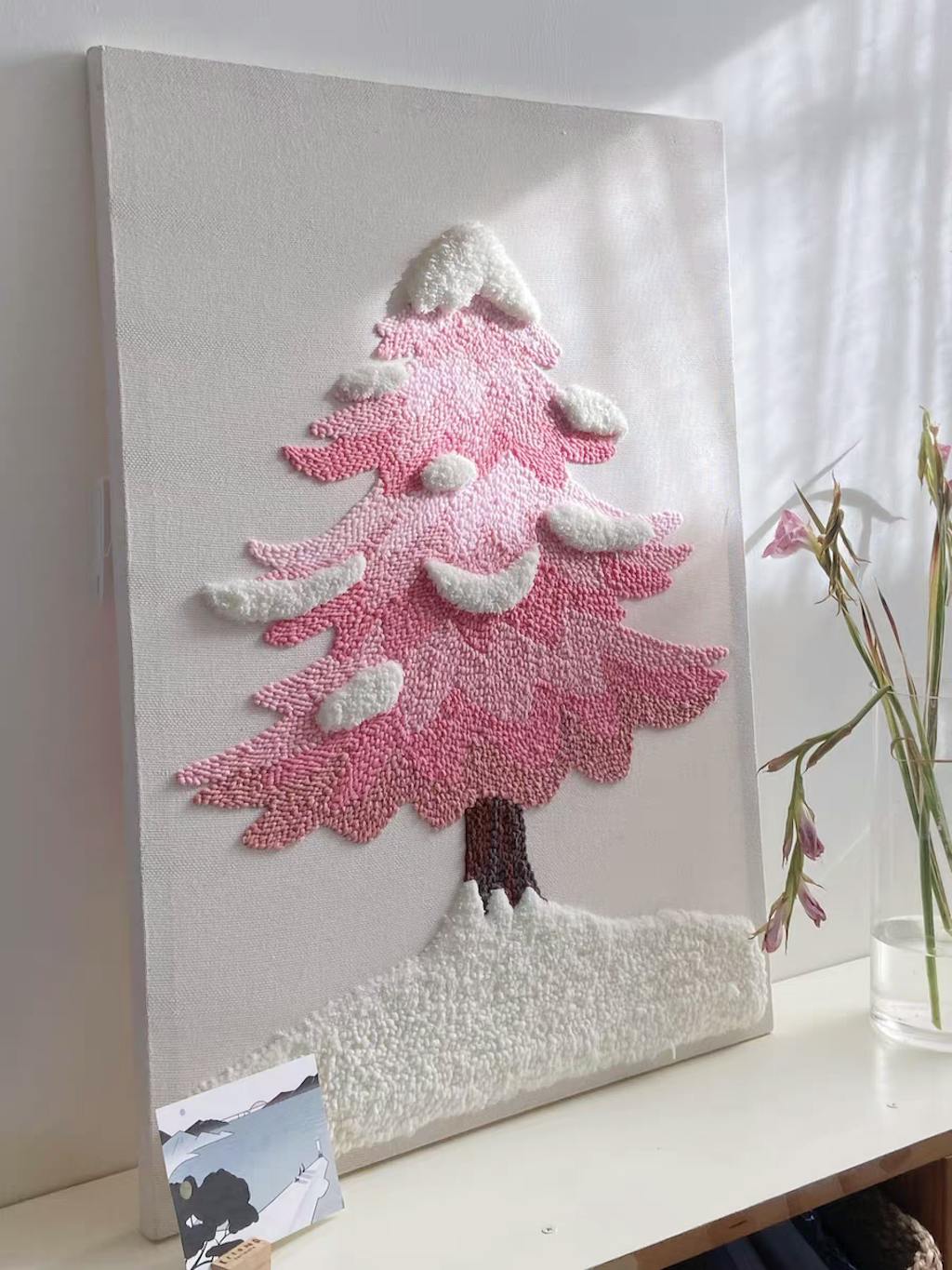 Festive Christmas Tree Punch Needle Kit | Paint With Yarn