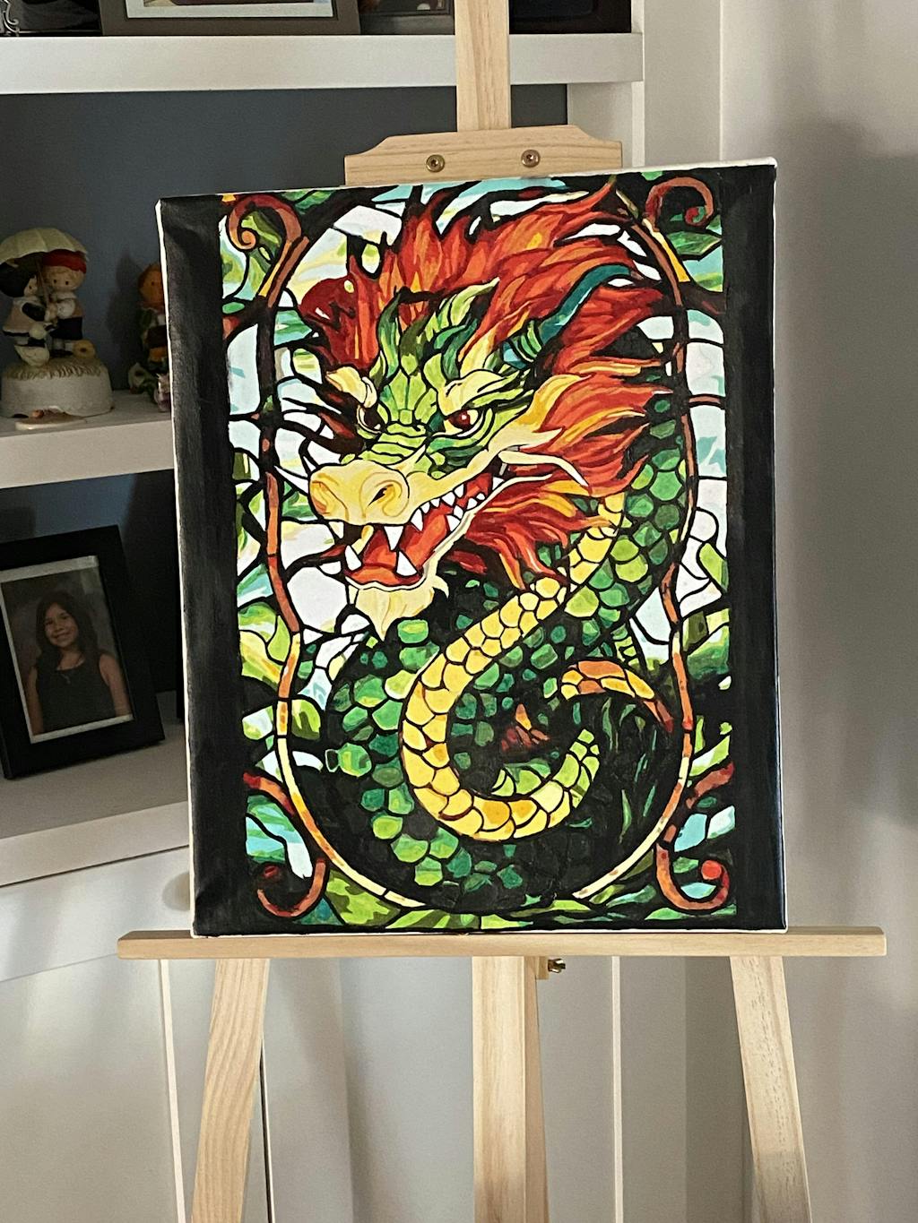 Stained Glass Dragon - Paint by Numbers – Painting By Numbers Shop