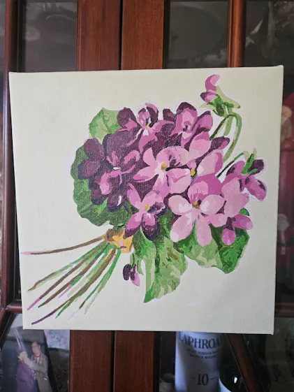 Violets Painting