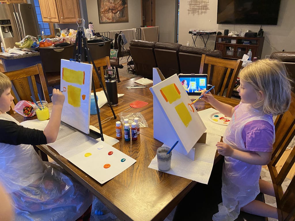 Retro Robot Kids Art Kit & Painting Tutorial – Painting to Gogh