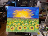 Sunflower Golden Hour Painting Kit – Painting to Gogh