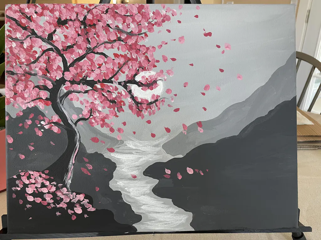 Moonlight Sakura Painting Kit – Painting to Gogh