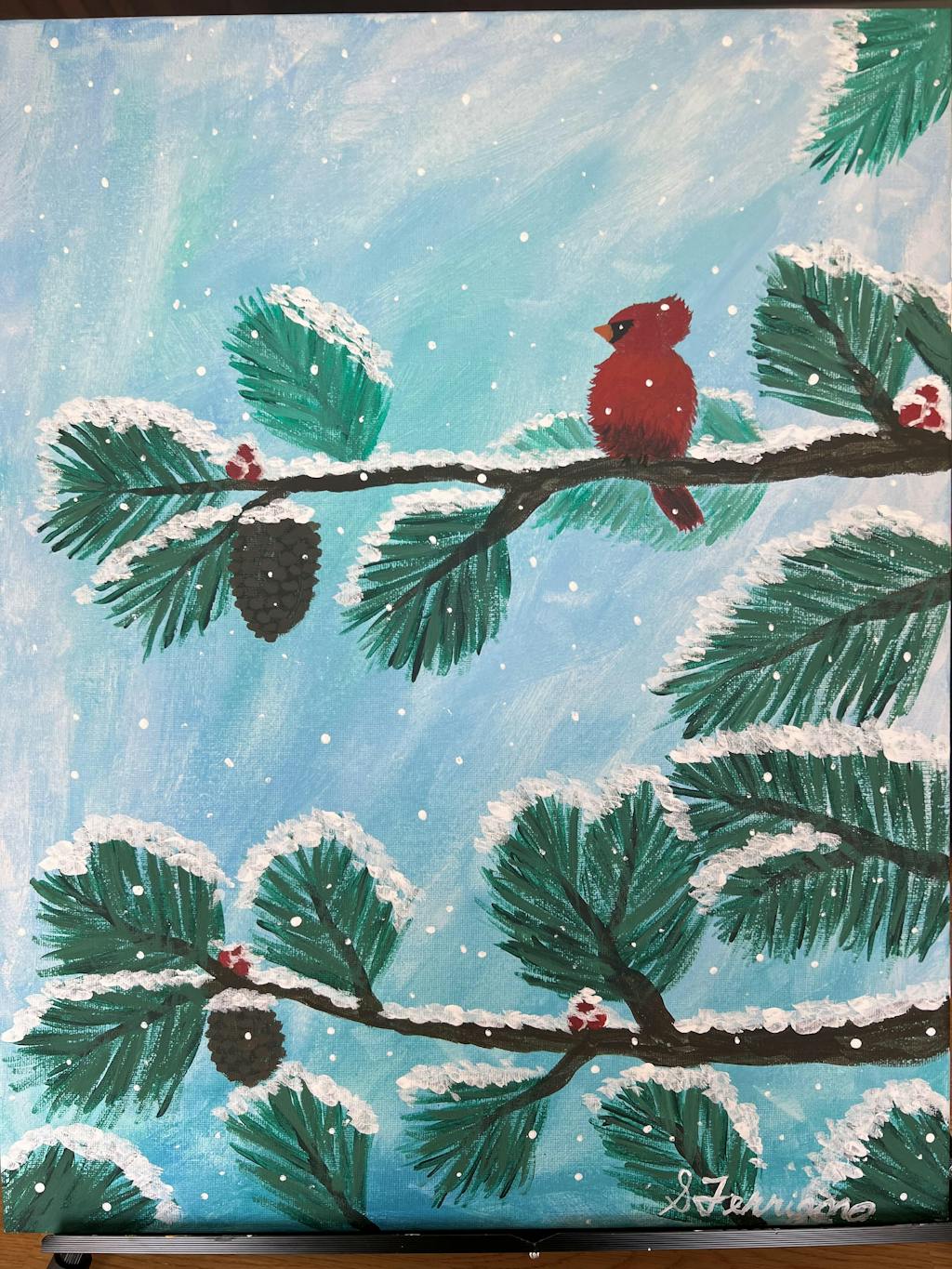 Red Cardinal Painting Kit – Painting to Gogh
