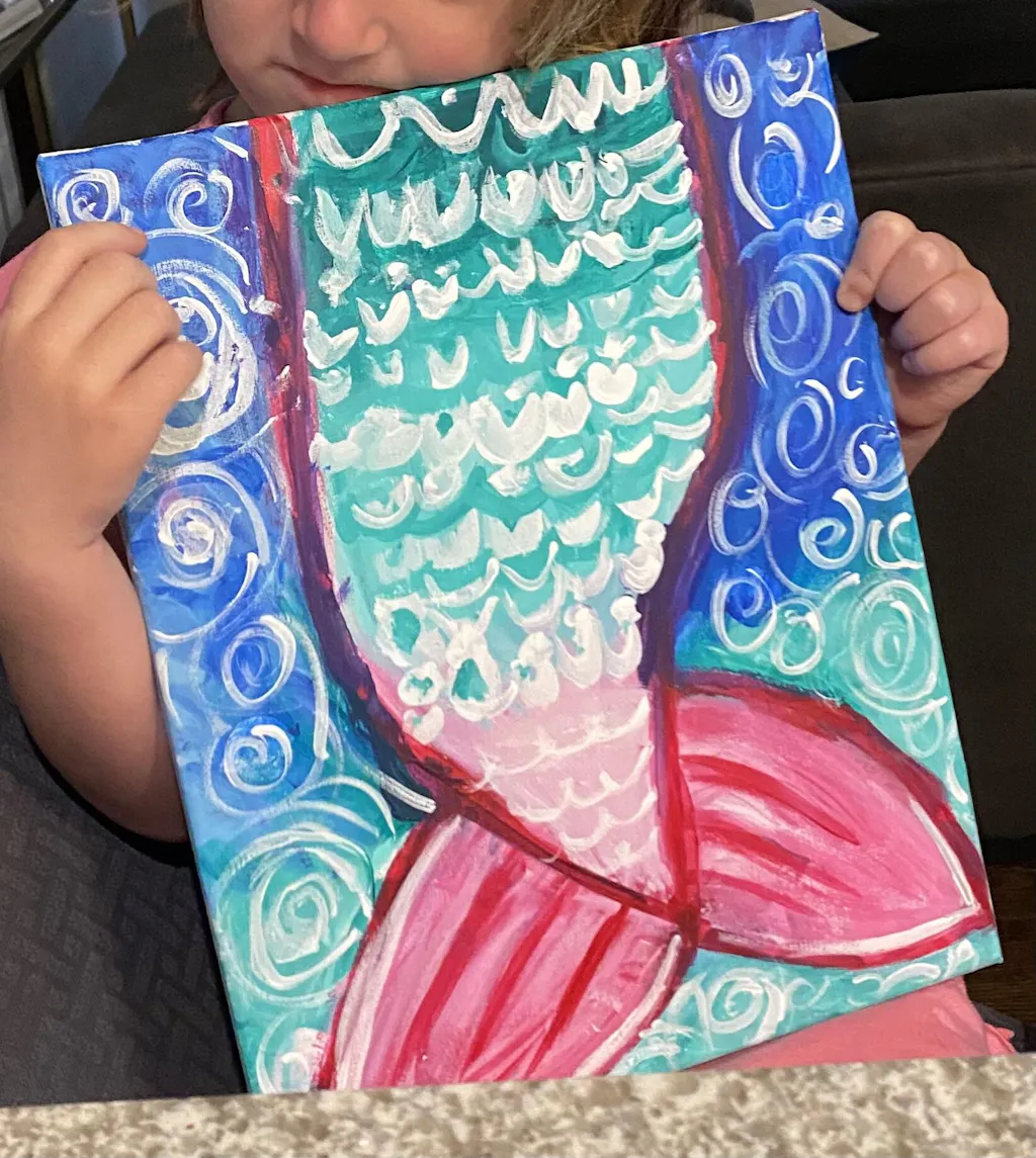 Mermaid Splash Kids Art Kit & Painting Tutorial – Painting to Gogh