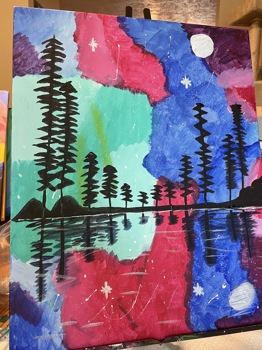Pine Tree Galaxy Painting Kit – Painting to Gogh