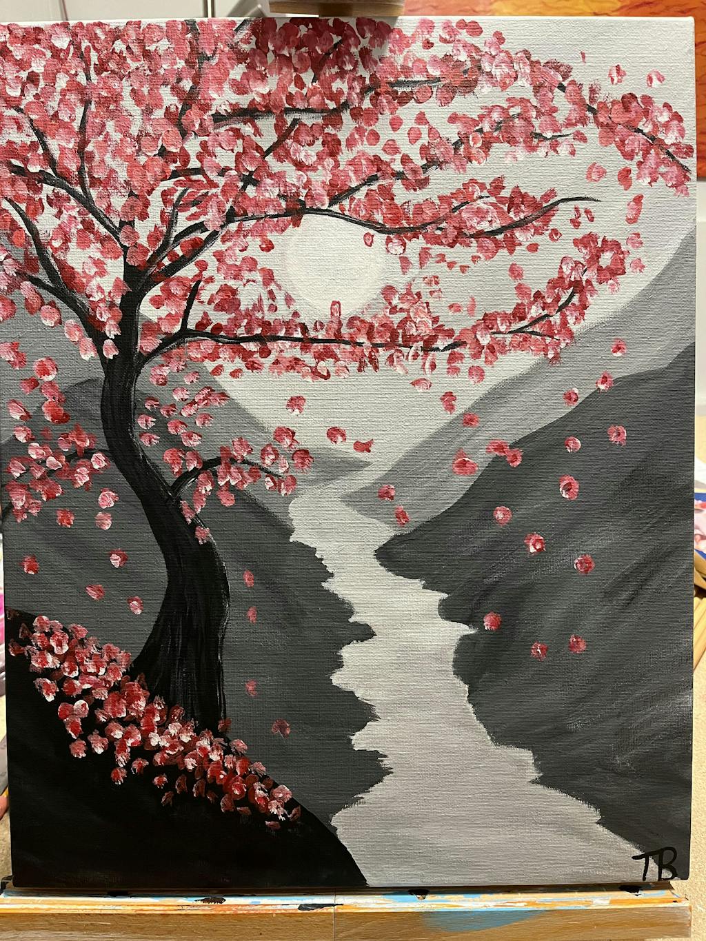 Moonlight Sakura Painting Kit – Painting to Gogh