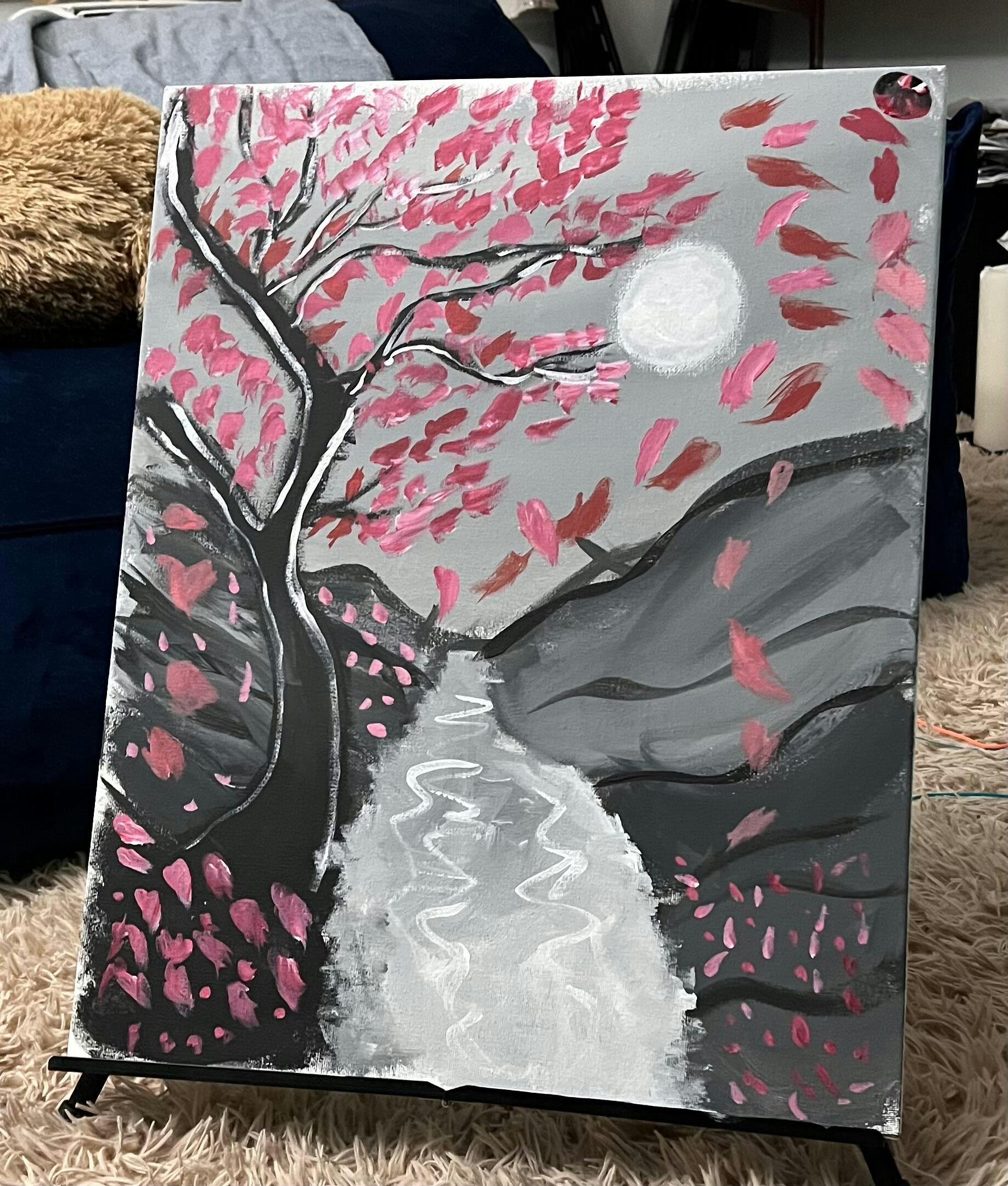 Moonlight Sakura Painting Kit – Painting to Gogh