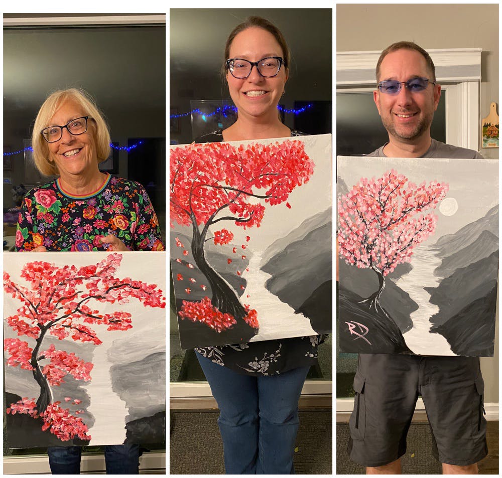 Moonlight Sakura Painting Kit – Painting to Gogh