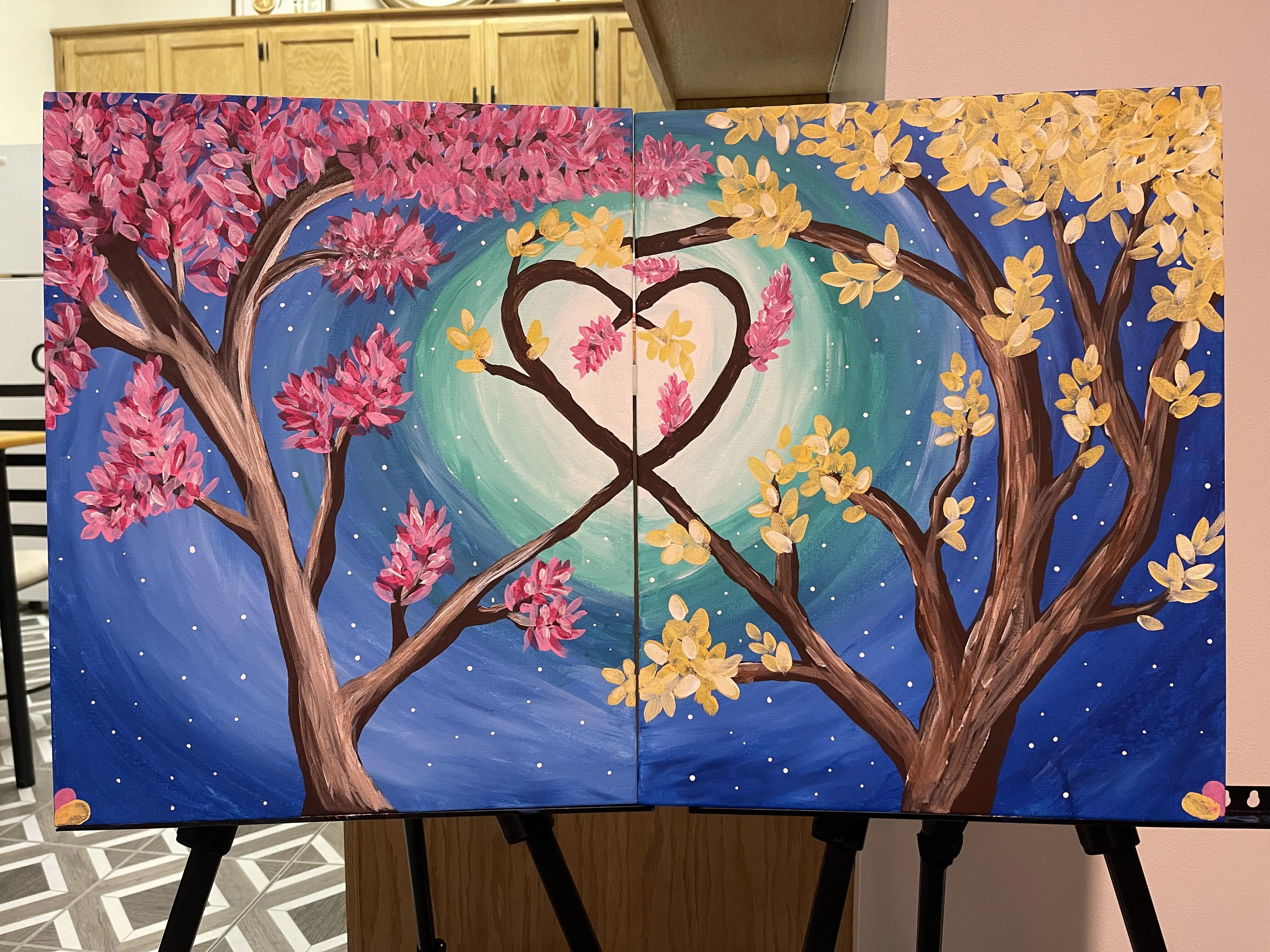 Sweetheart Trees Painting Kit – Painting to Gogh