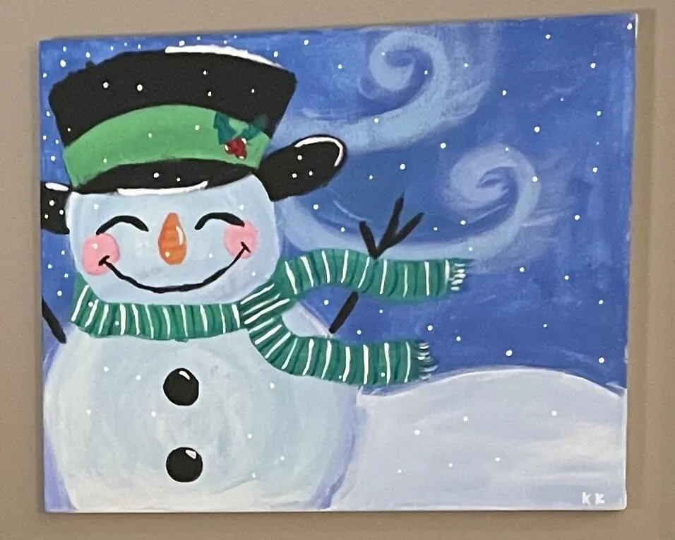 Swirly Snowman Painting Kit – Painting to Gogh