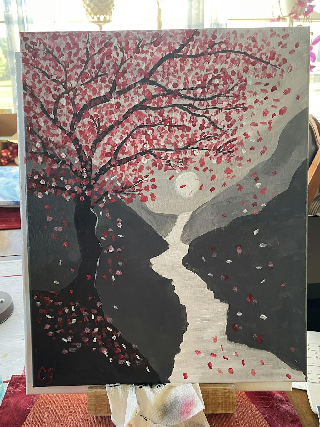 Moonlight Sakura Painting Kit – Painting to Gogh