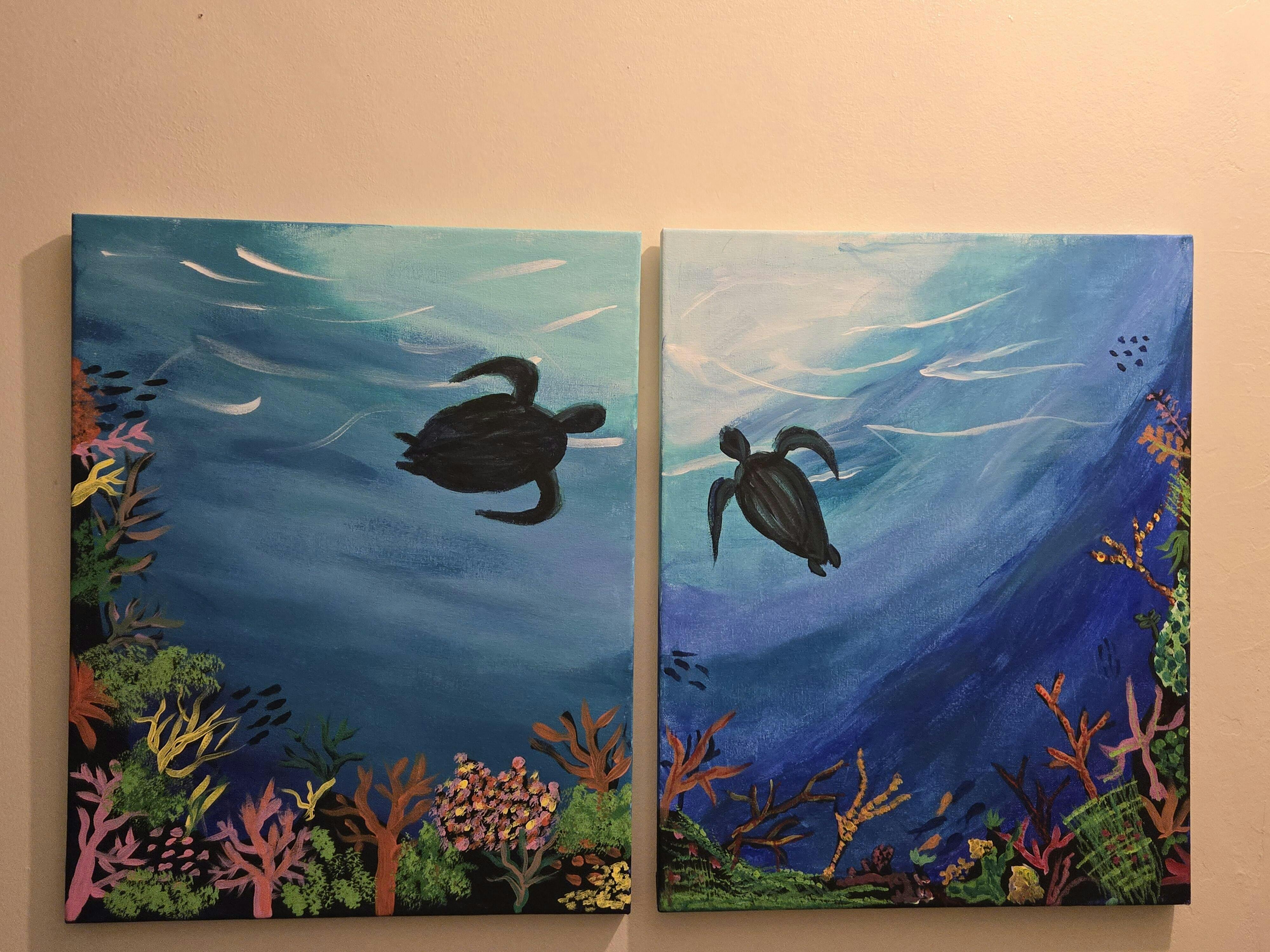 Coral Reef Rendezvous – Painting to Gogh