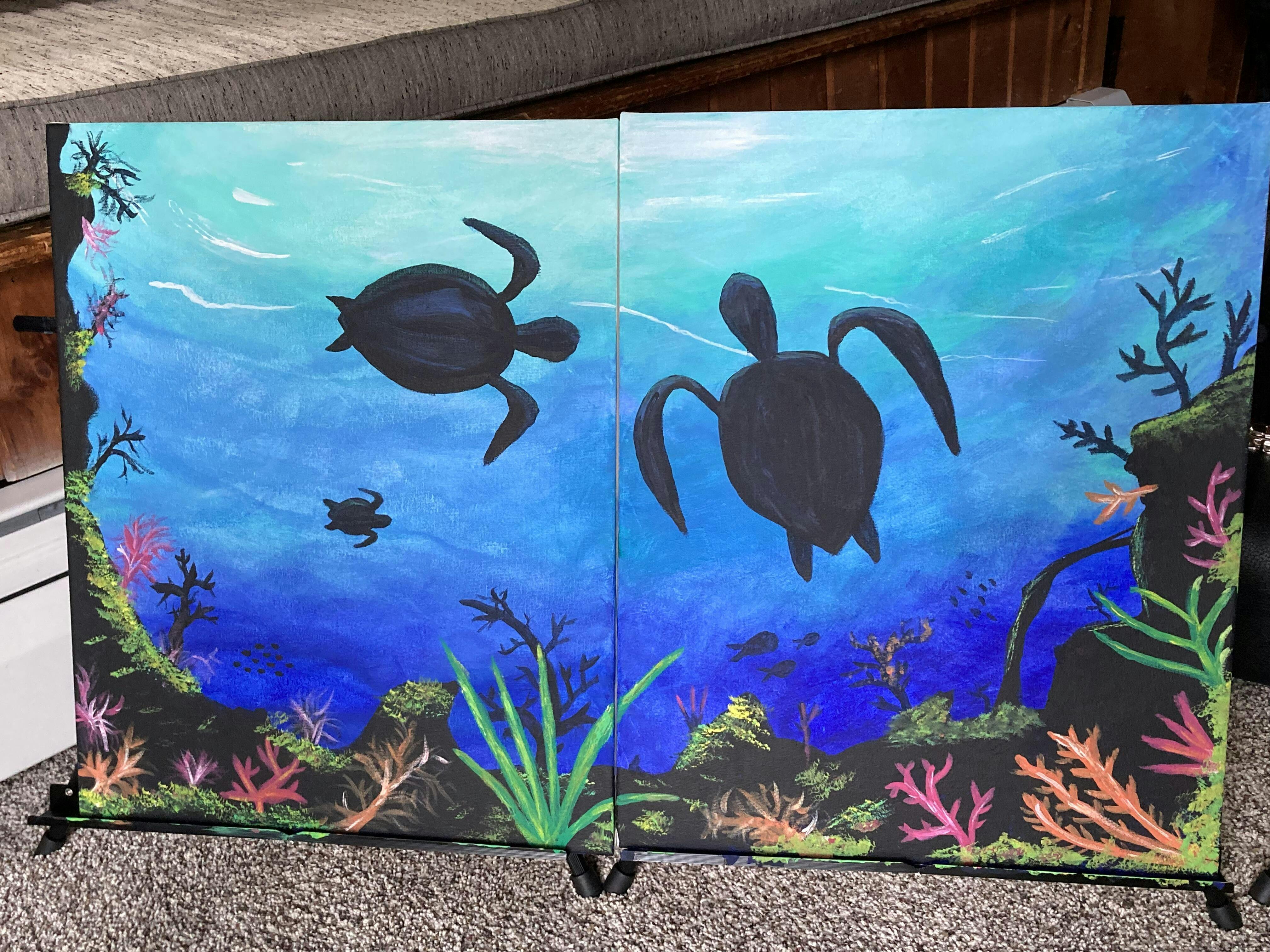Coral Reef Rendezvous – Painting to Gogh